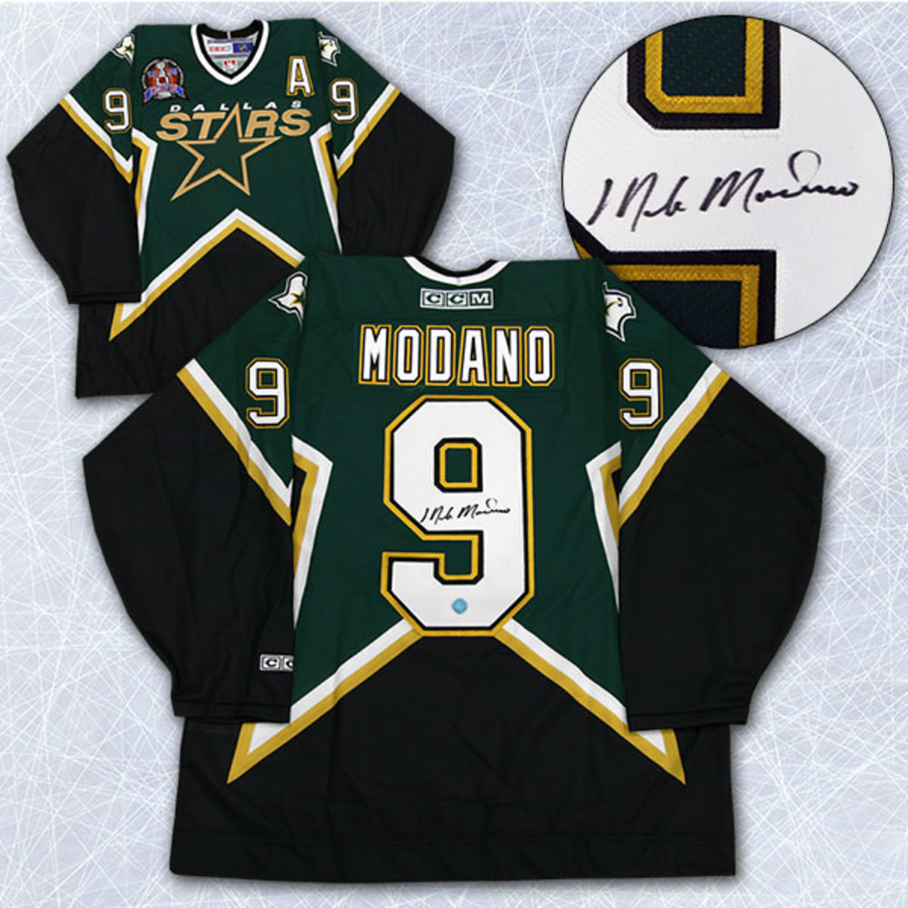 Mike Modano Dallas Stars Autographed 1999 Stanley Cup Retro CCM Jersey ...