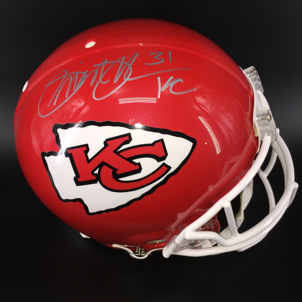 PCC - Chiefs Priest Holmes Signed Proline Helmet | The official auction ...