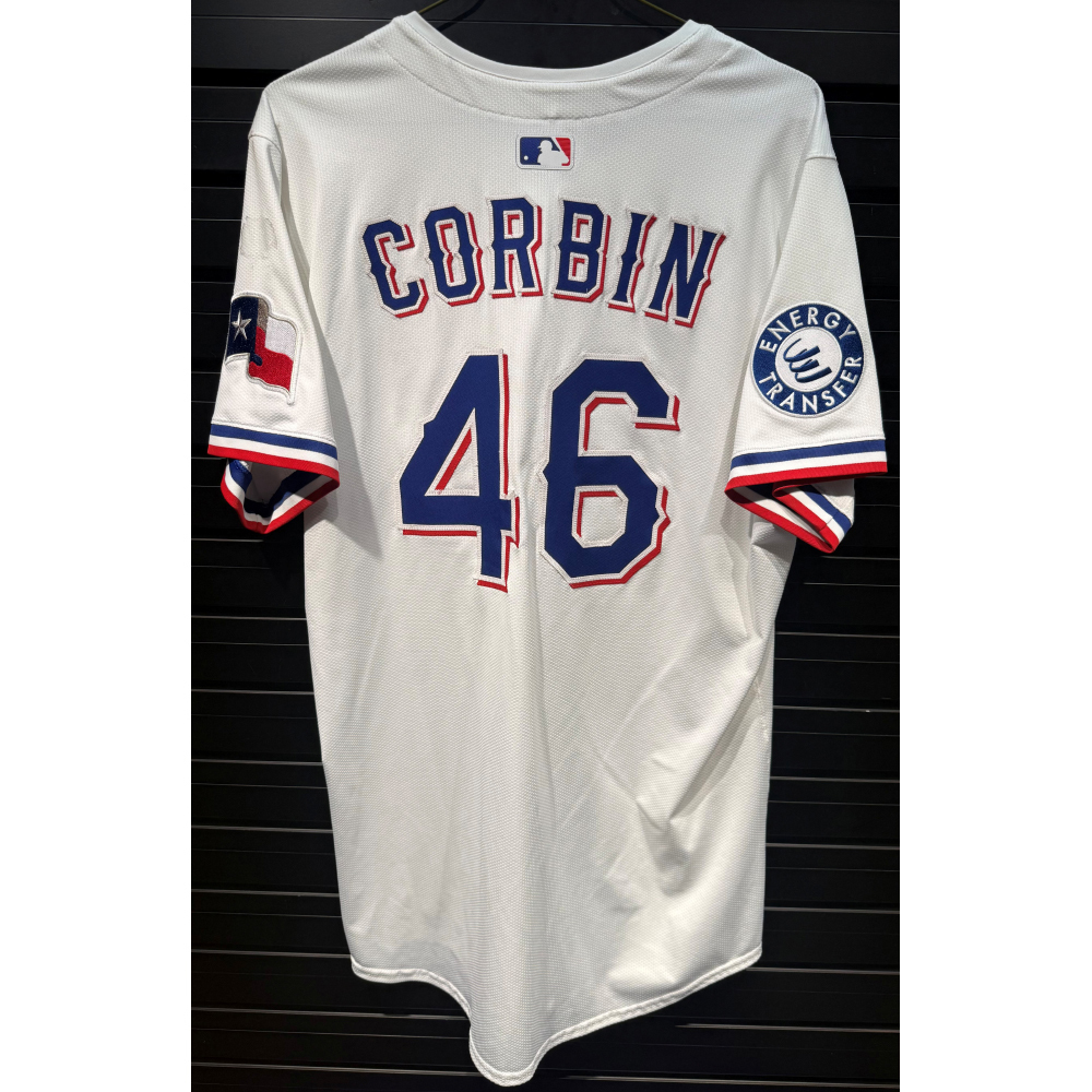 Patrick Corbin #48 Texas Rangers Game-Used 2025 Home Jersey - 28 ...