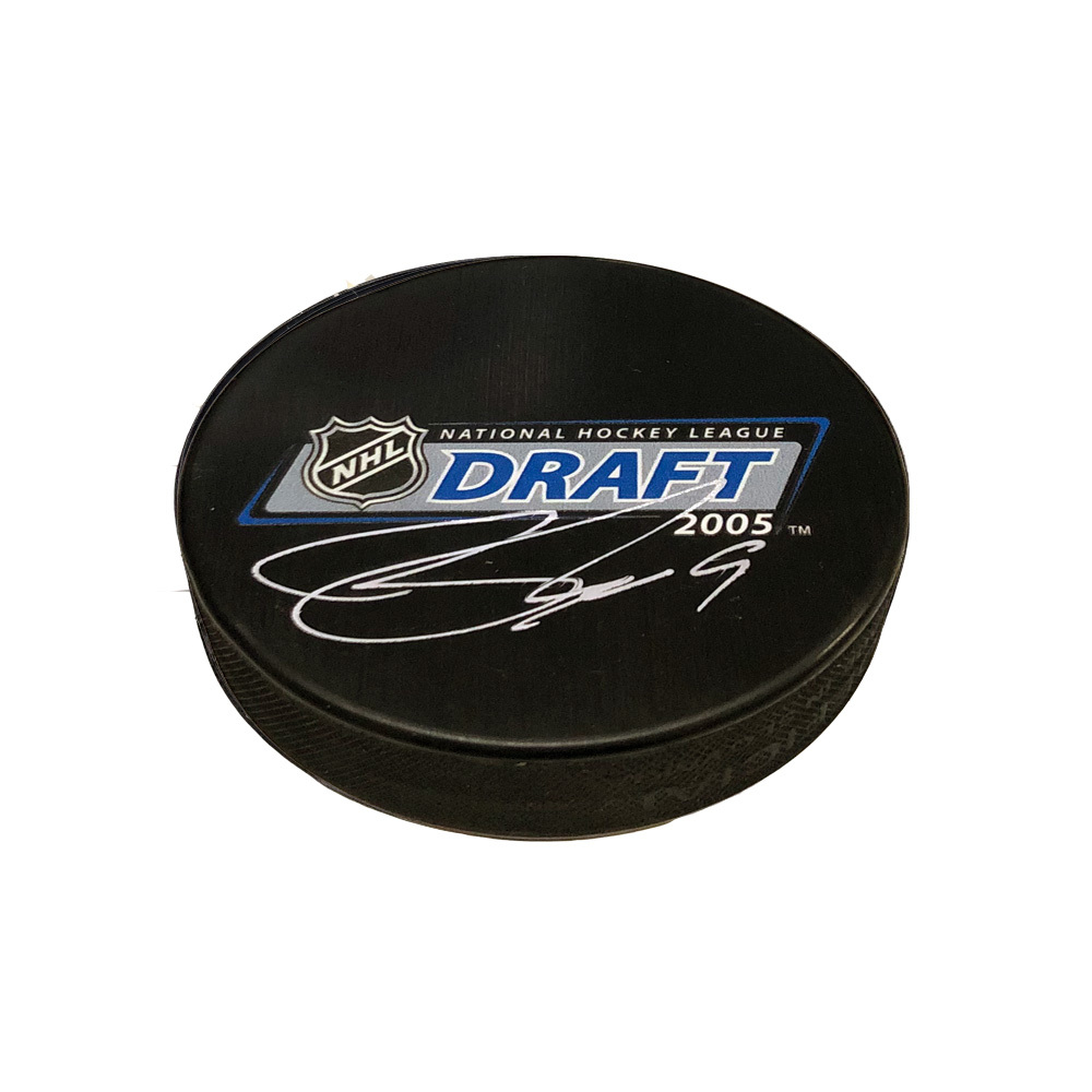 BOBBY RYAN Signed 2005 NHL Draft Puck - NHL Auctions