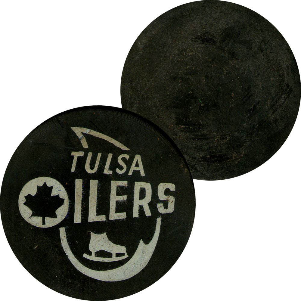 Classic Tulsa Oilers (CHL) Souvenir Puck (1970s) - NHL Auctions