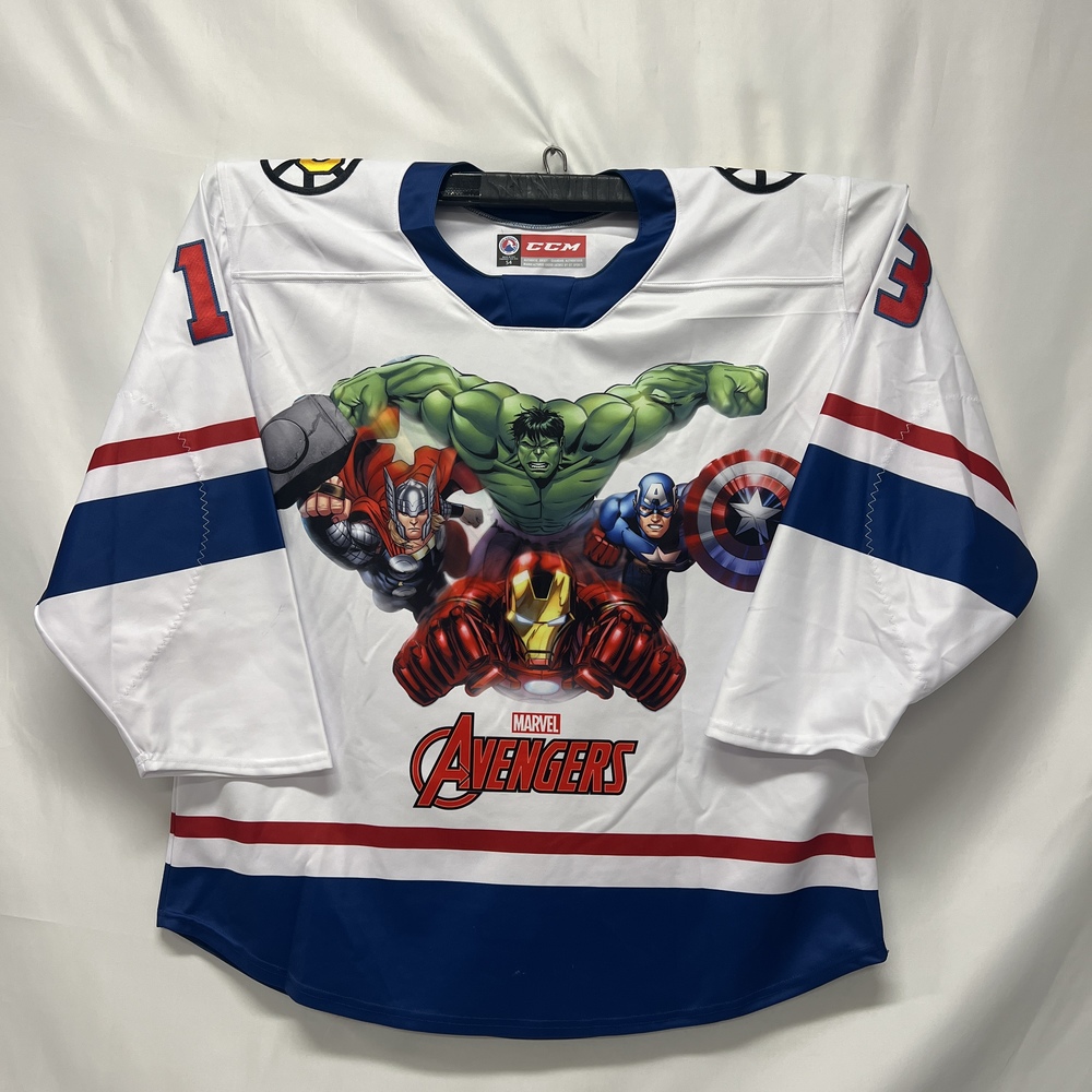 AHL Authentic - 2022-23 Providence Bruins Marvel Jersey Worn and Signed ...