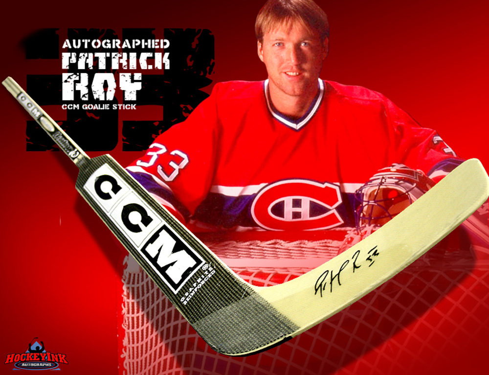 PATRICK ROY Signed CCM Goalie Stick - Montreal Canadiens / Colorado ...