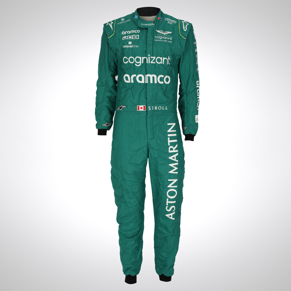 Lance Stroll 2023 Aston Martin Race Weekend Worn Race Suit - São Paulo ...