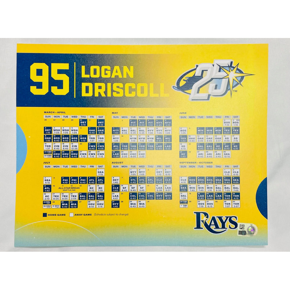 Team Issued 25th Anniversary Locker Tag: Logan Driscoll - 2023 | Tampa ...