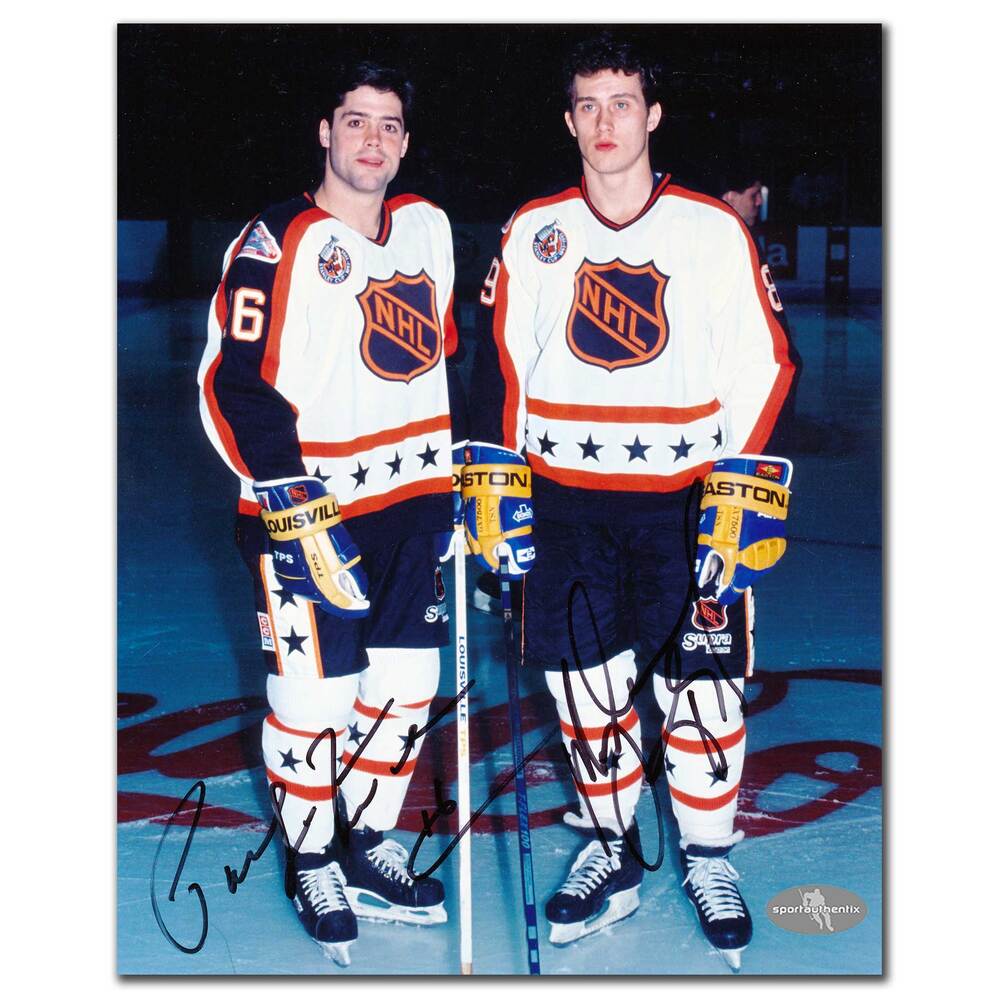 Pat Lafontaine & Alex Mogilny 1993 NHL All-Star Game Autographed 8x10 ...