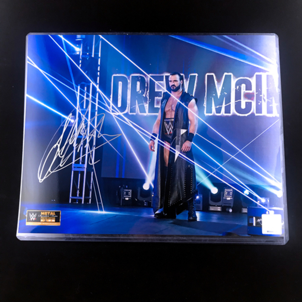 Drew McIntyre SIGNED Metal Signature Series 11x14 Photo (Random Number ...