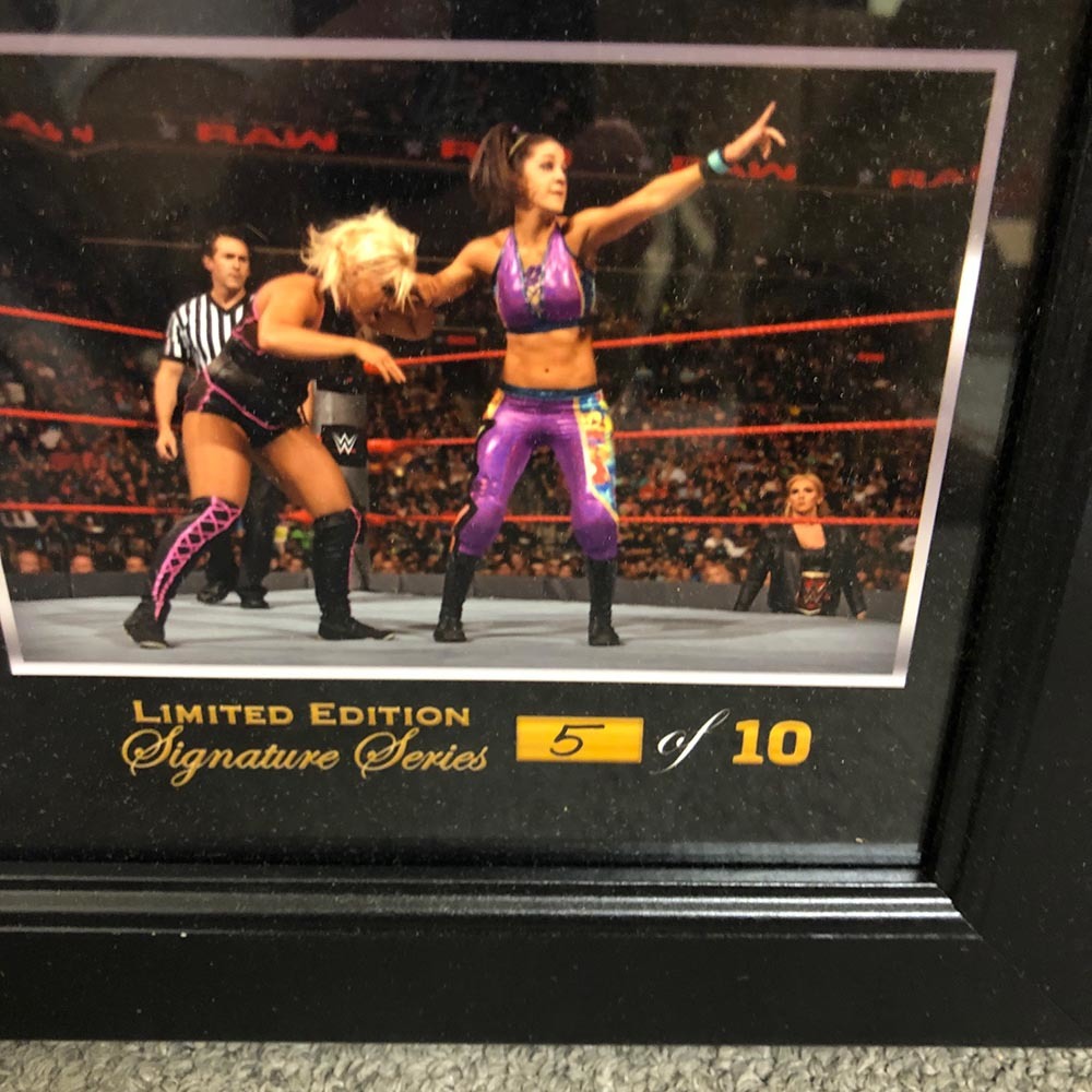 Bayley SIGNED RAW Debut Signature Series Ring Canvas Plaque (#5 of 10 ...