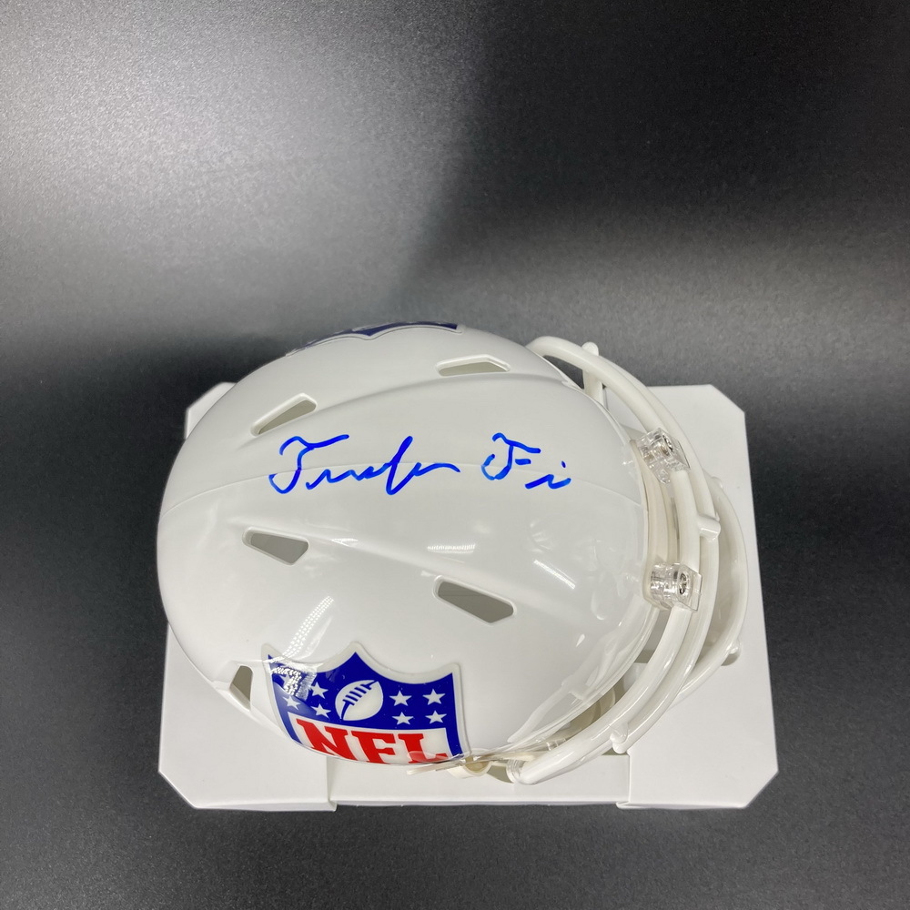NFL - Falcons Tucker Fisk Signed NFL Shield Mini Helmet | The official ...