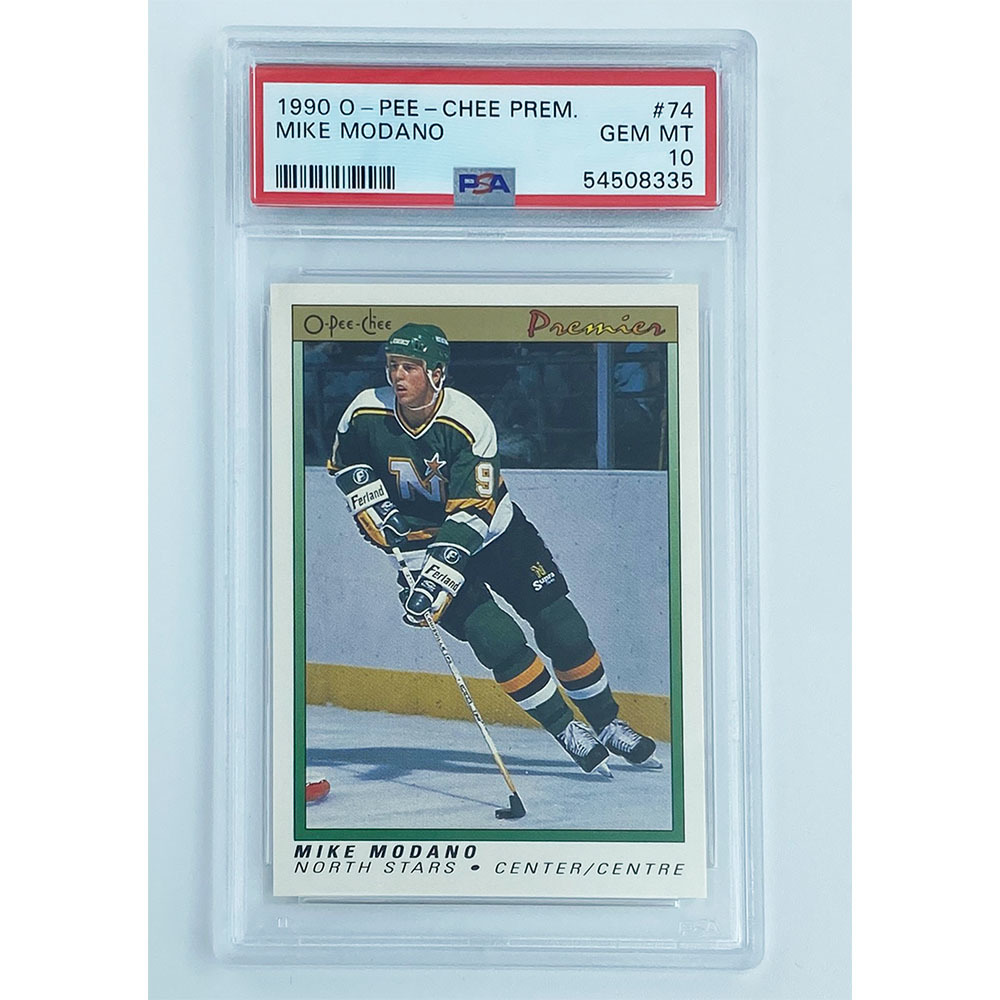 Mike Modano 1990-91 O-Pee-Chee Rookie Card - PSA 10 - NHL Auctions