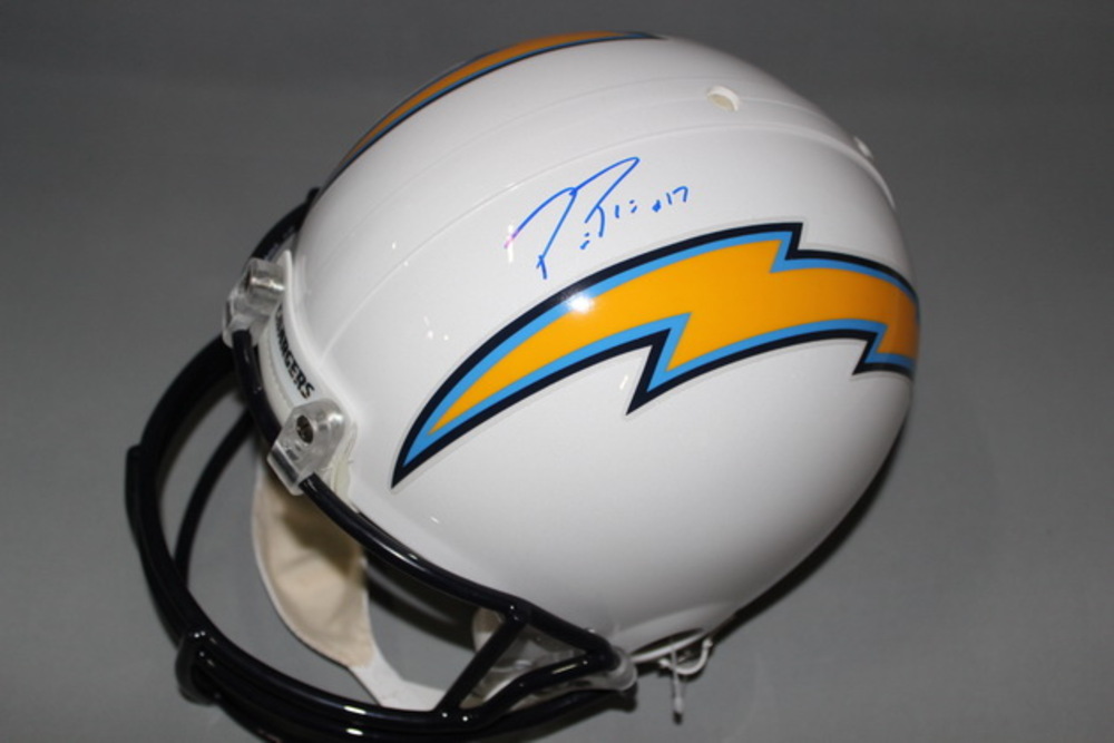 CHARGERS - PHILIP RIVERS SIGNED CHARGERS PROLINE HELMET | The official ...