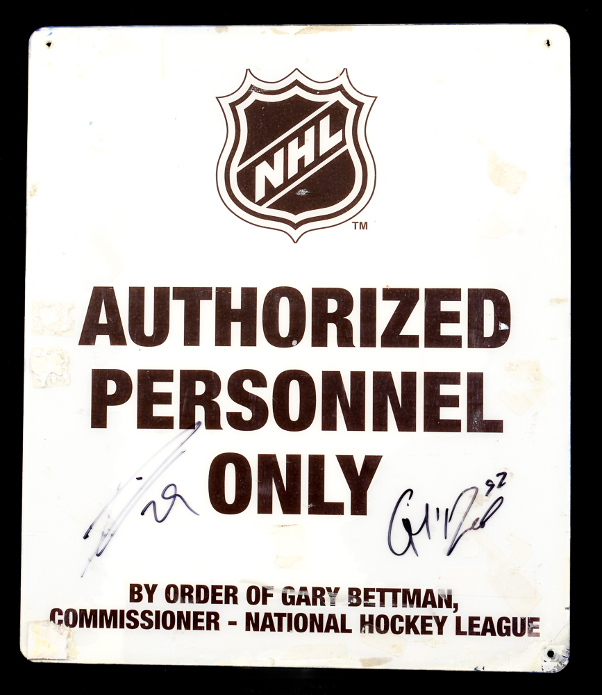 Original Edmonton Coliseum Edmonton Oilers Locker Room Door "NHL ...