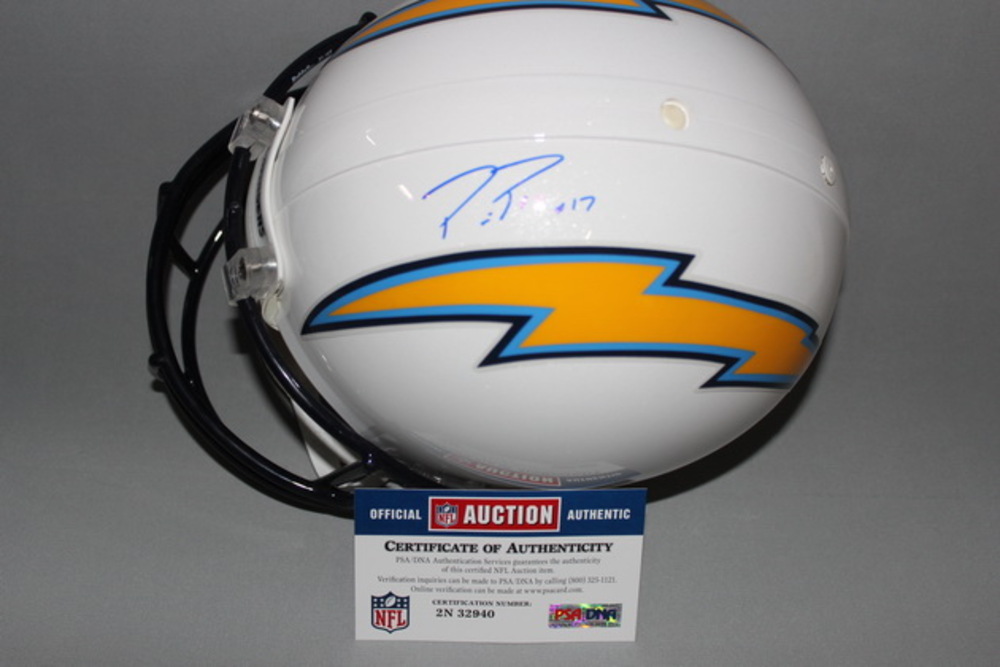 CHARGERS - PHILIP RIVERS SIGNED CHARGERS PROLINE HELMET | The official ...