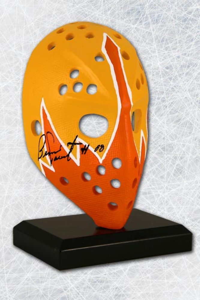 Bernie Parent Philadelphia Blazers Autographed Mini Replica WHA Goalie ...