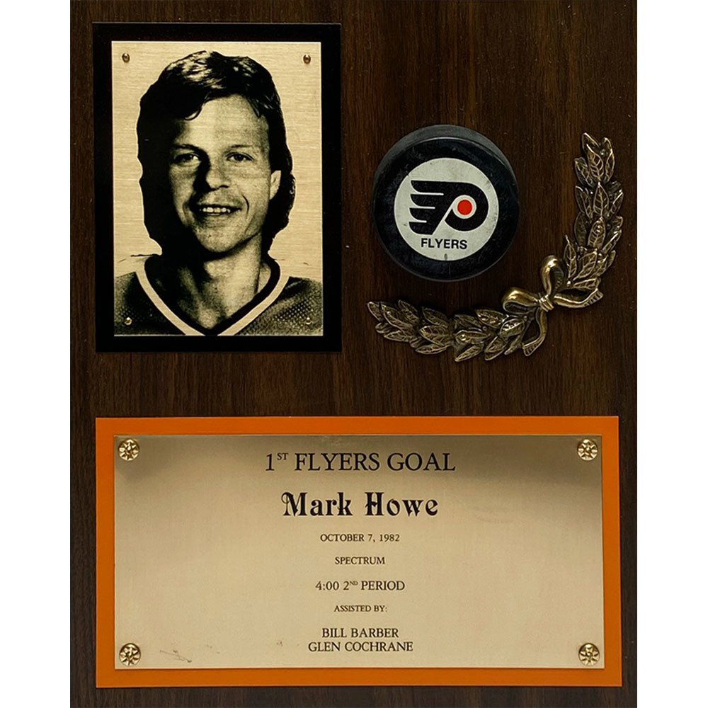 Mark Howe's 1st Philadelphia Flyers Goal Plaque w/Actual Puck - NHL ...