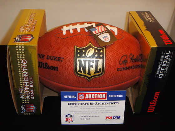 BILLS PHIL HANSEN SIGNED AUTHENTIC FOOTBALL | The official auction site ...