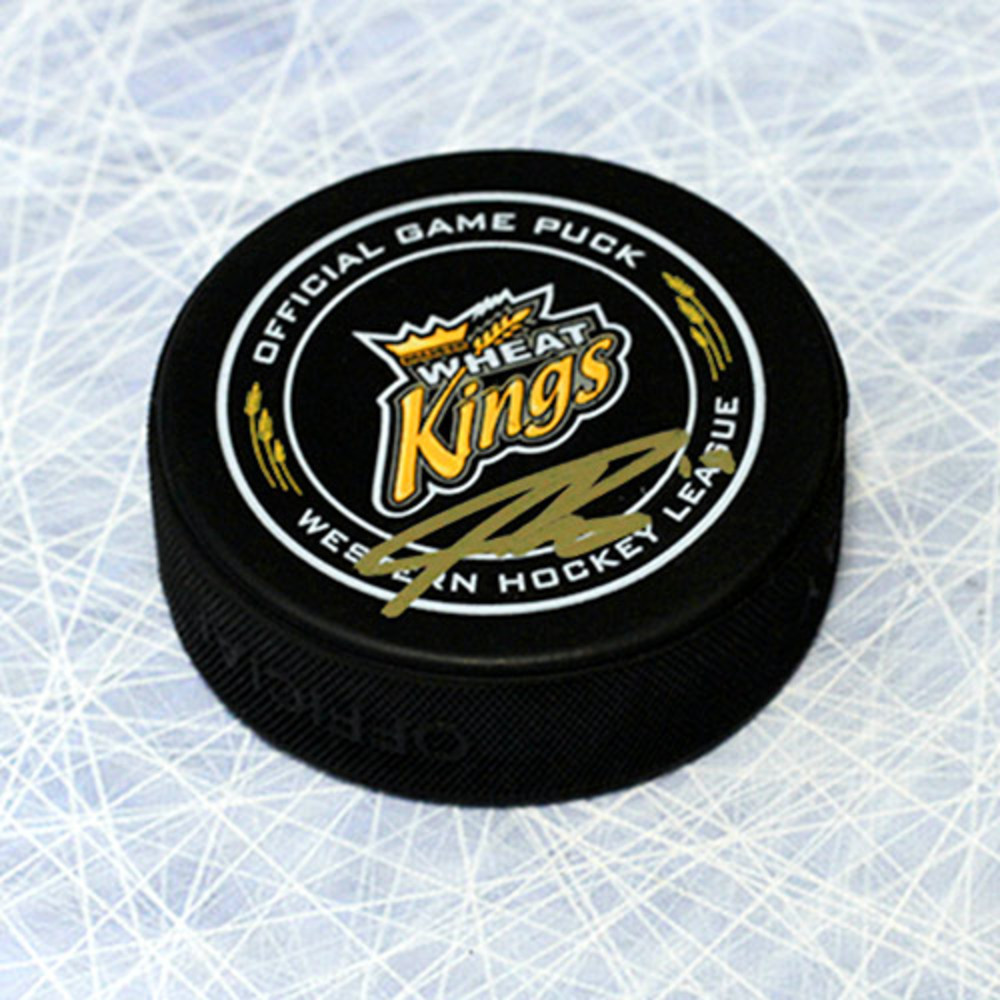 Nolan Patrick Brandon Wheat Kings Autographed Offical Game Puck - NHL ...