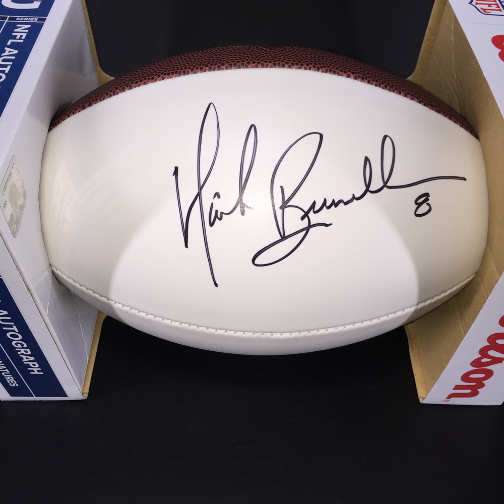 NFL - Jaguars Mark Brunell Signed White Panel Football - The money ...