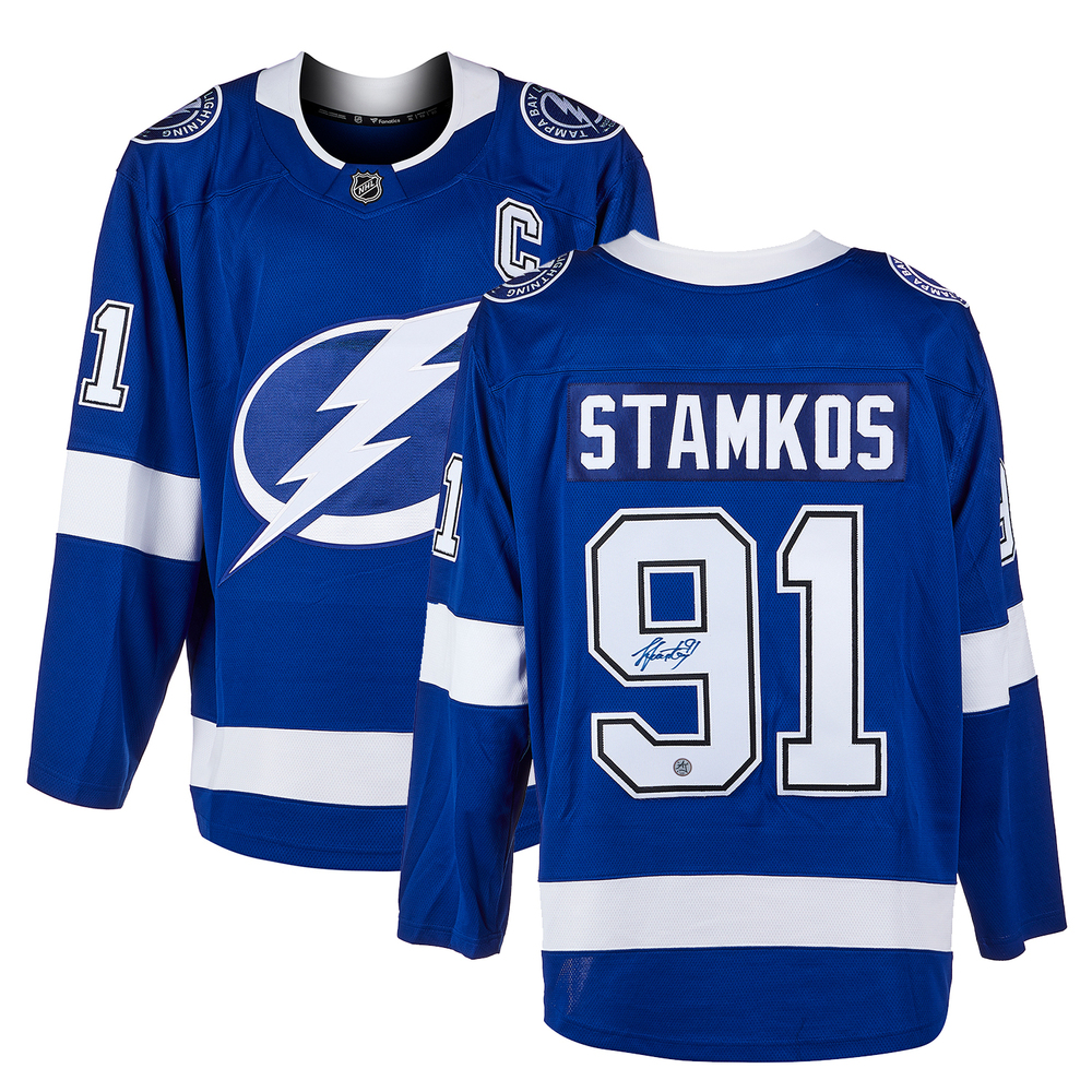Steven Stamkos Autographed Tampa Bay Lightning Fanatics Jersey - NHL ...