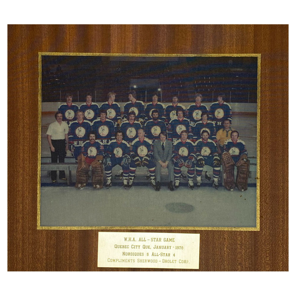 Mark Howe's 1978 WHA All-Star Game Plaque - NHL Auctions