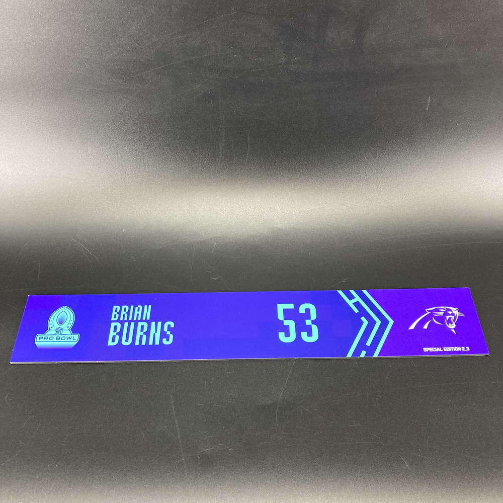 NFL - Panthers Brian Burns Special Edition 2022 Pro Bowl Locker Nameplate 2 of 3 | The official ...