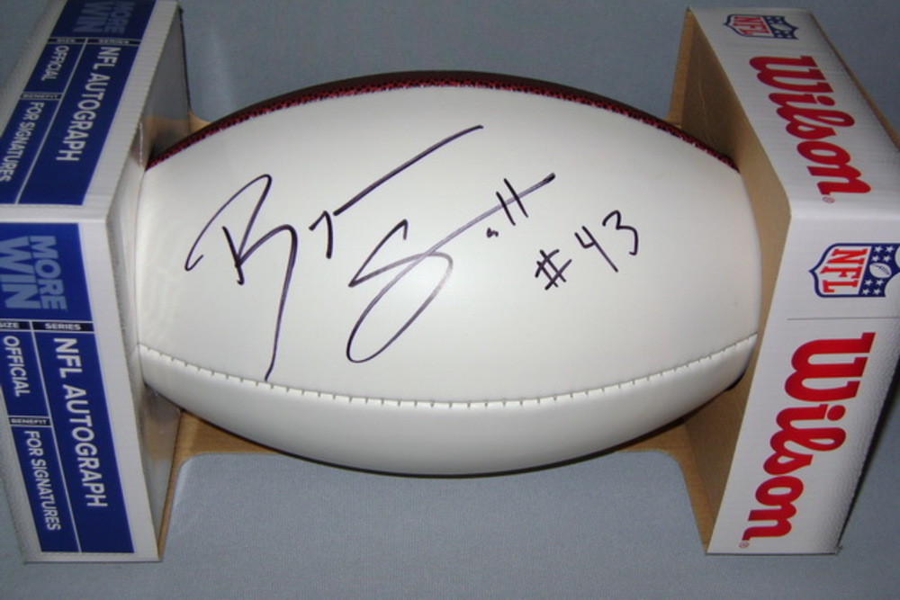 NFL Auction | NFL - BILLS BRYAN SCOTT SIGNED PANEL BALL