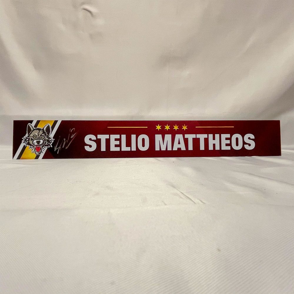 AHL Authentic - 2020-21 Chicago Wolves Locker Room Nameplate Signed by ...