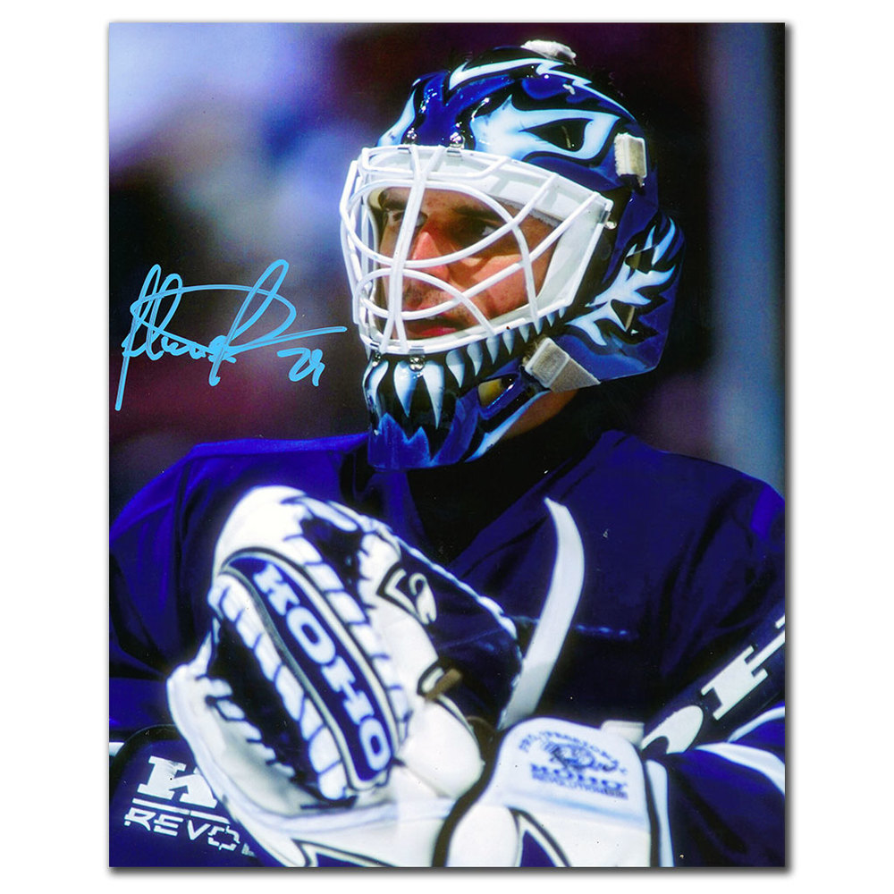 Felix Potvin Toronto Maple Leafs CLOSE UP Autographed 8x10 - NHL Auctions