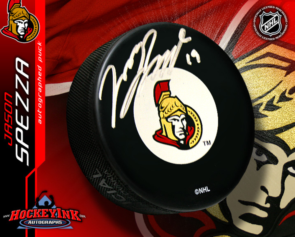 JASON SPEZZA Signed Ottawa Senators Puck - NHL Auctions