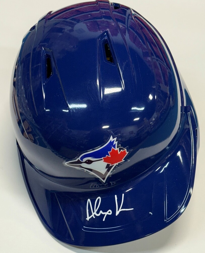 Alejandro Kirk Autographed Blue Jays Batting Helmet | MLB Auctions