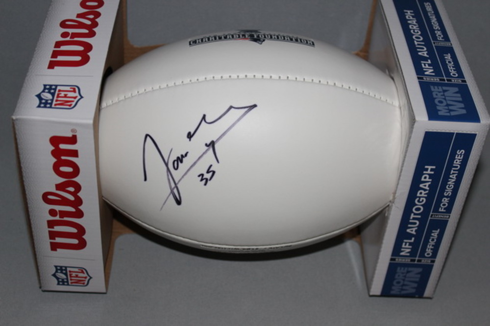 PATRIOTS - JONAS GRAY SIGNED PANEL BALL W/ PATRIOTS CHARITABLE ...