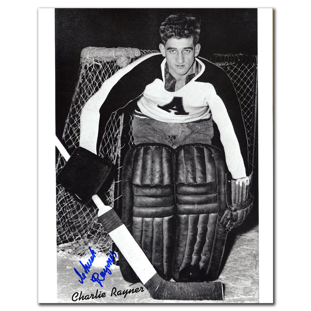 Chuck Rayner Brooklyn Americans Autographed 8x10 Photo - NHL Auctions