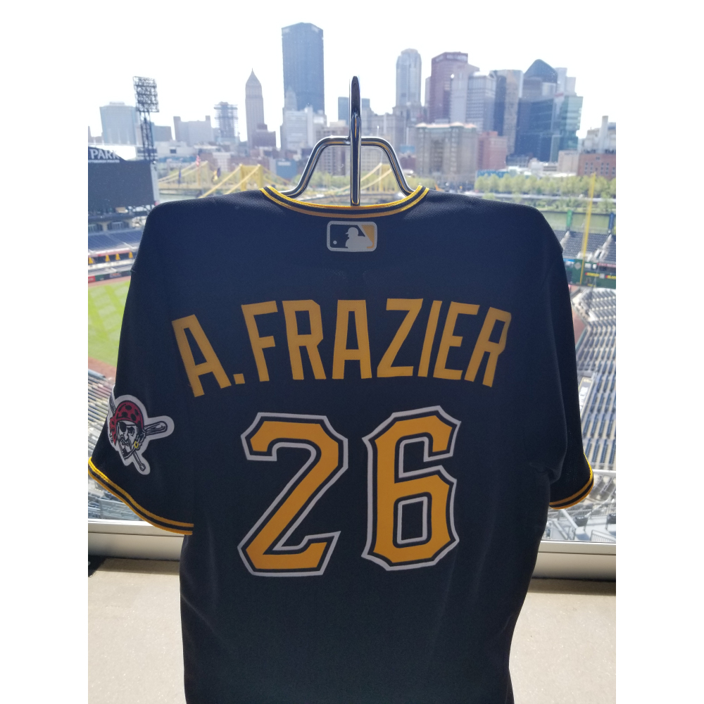 Adam Fraizer #26 Black Team Issued Jersey (Size: 42T S3) | Pittsburgh ...