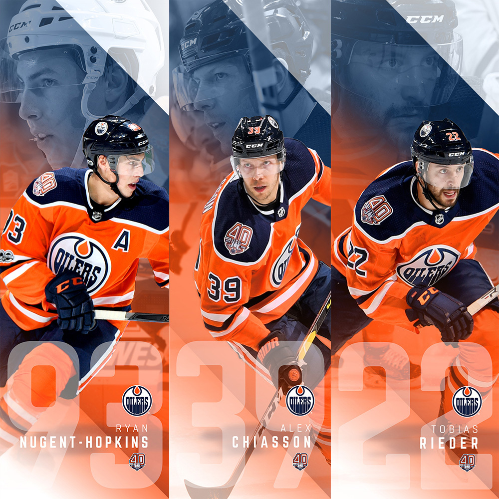 Collection Of Three 2018-19 Edmonton Oilers Rogers Place Concourse 4 ...