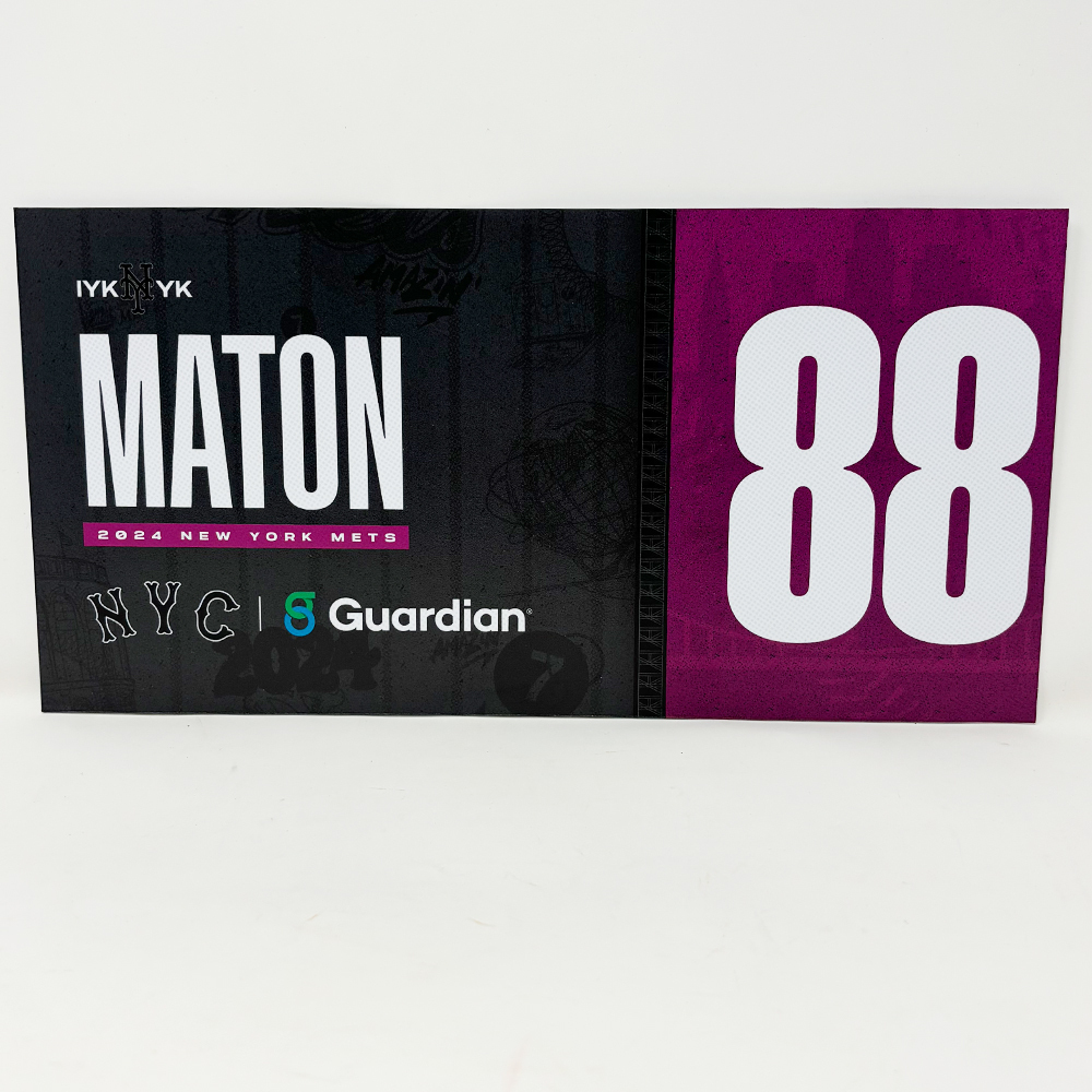 Phil Maton #88 - Team Issued City Connect Locker Nameplate - 2024 ...