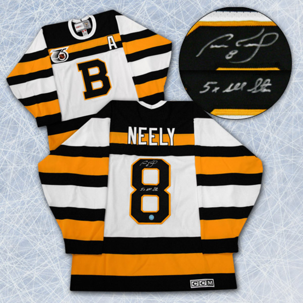 Cam Neely Boston Bruins Autographed NHL 75th Retro CCM Jersey w 5 x All ...