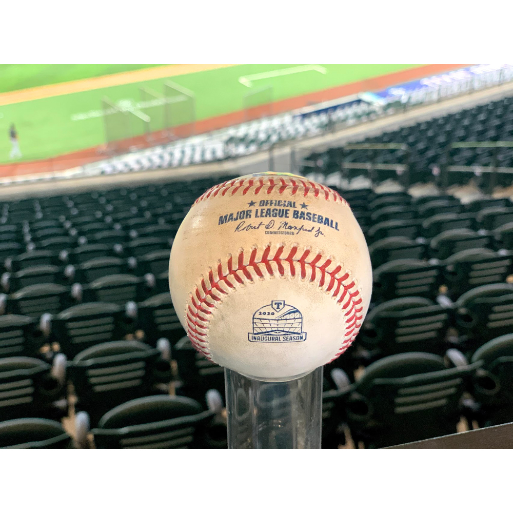 Game-Used Baseball: OAK @ TEX - 9/13/2020 - Derek Dietrich HR (3) Off ...