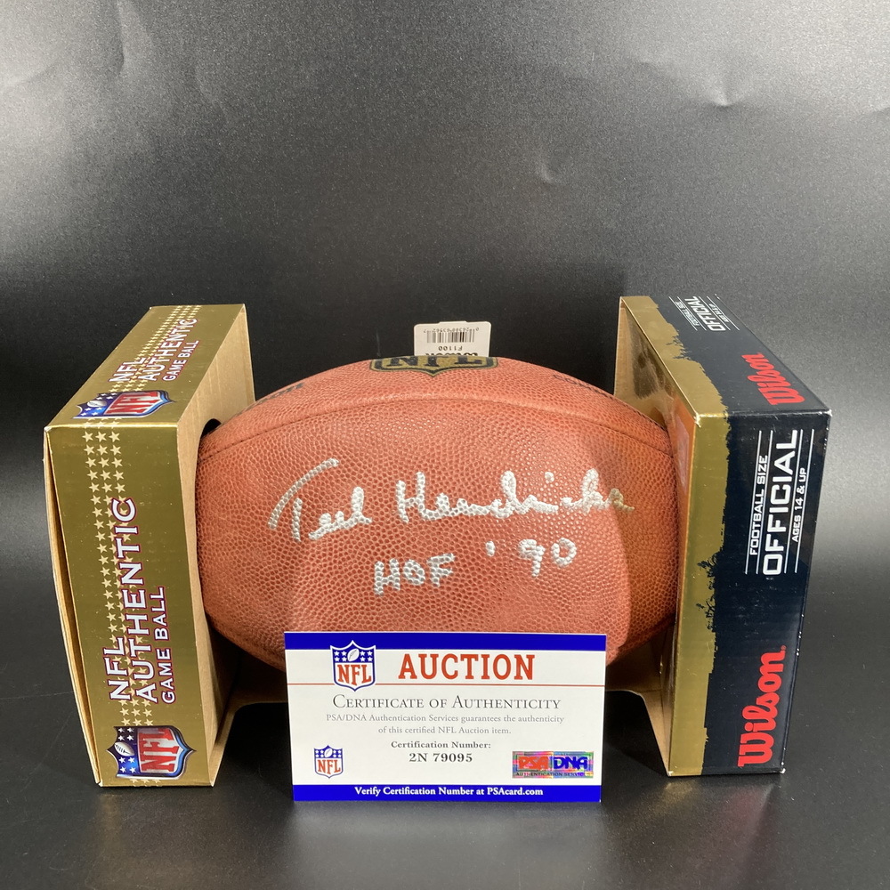 NFL Auction | Legends - Raiders Ted Hendricks Signed Authentic Football