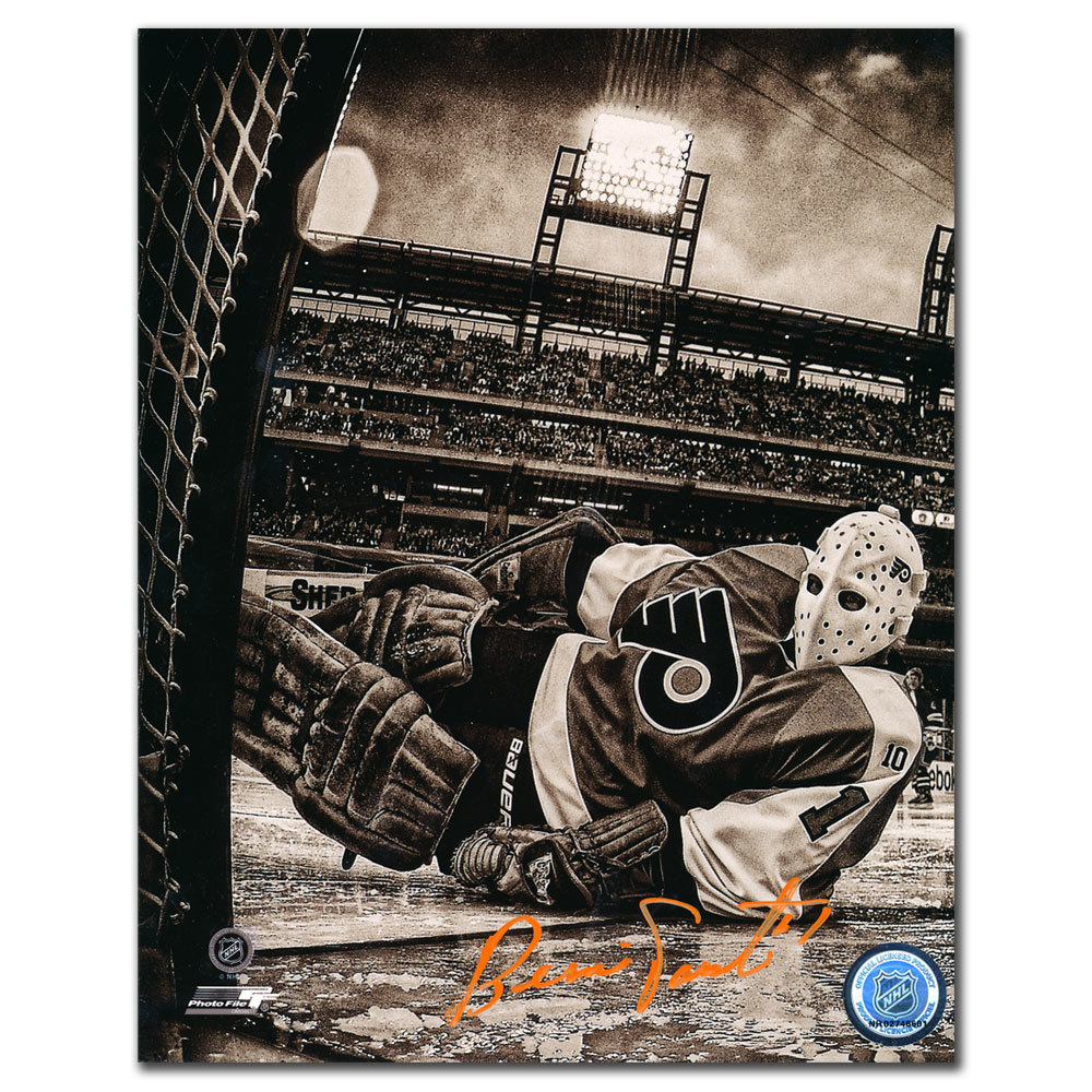 Bernie Parent Philadelphia Flyers Winter Classic SEPIA Autographed 8x10 ...