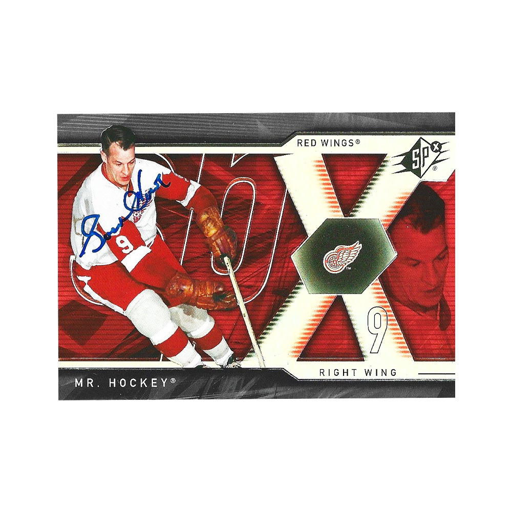 Gordie Howe Autographed 2007 Upper Deck SPX Card - NHL Auctions