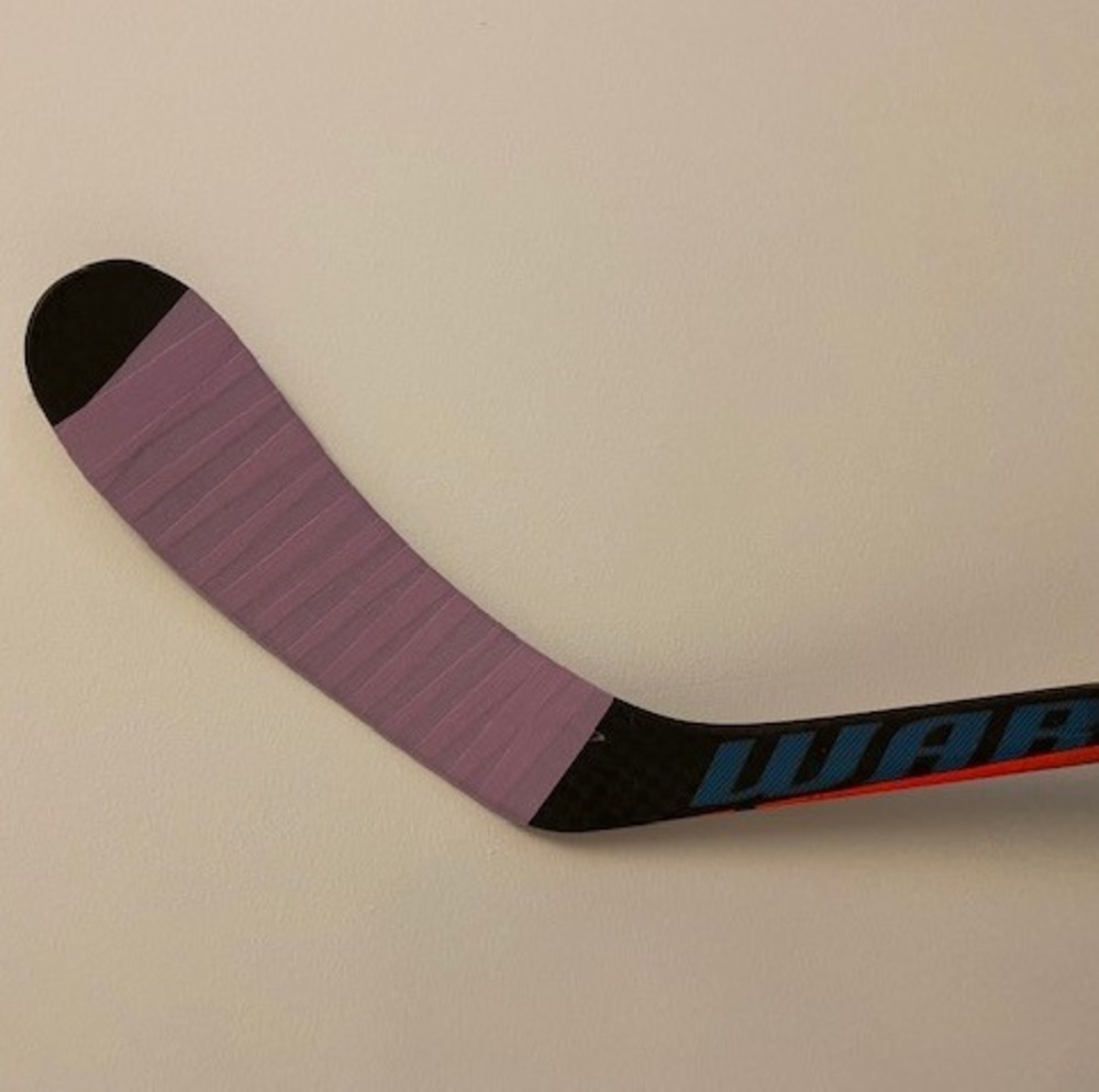 Travis Zajac Hockey Fights Cancer Autographed Lavender Taped Stick ...