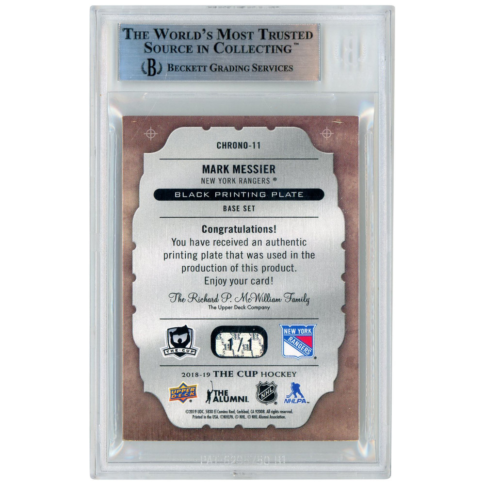 Mark Messier New York Rangers Autographed 2018-19 Upper Deck The Cup ...