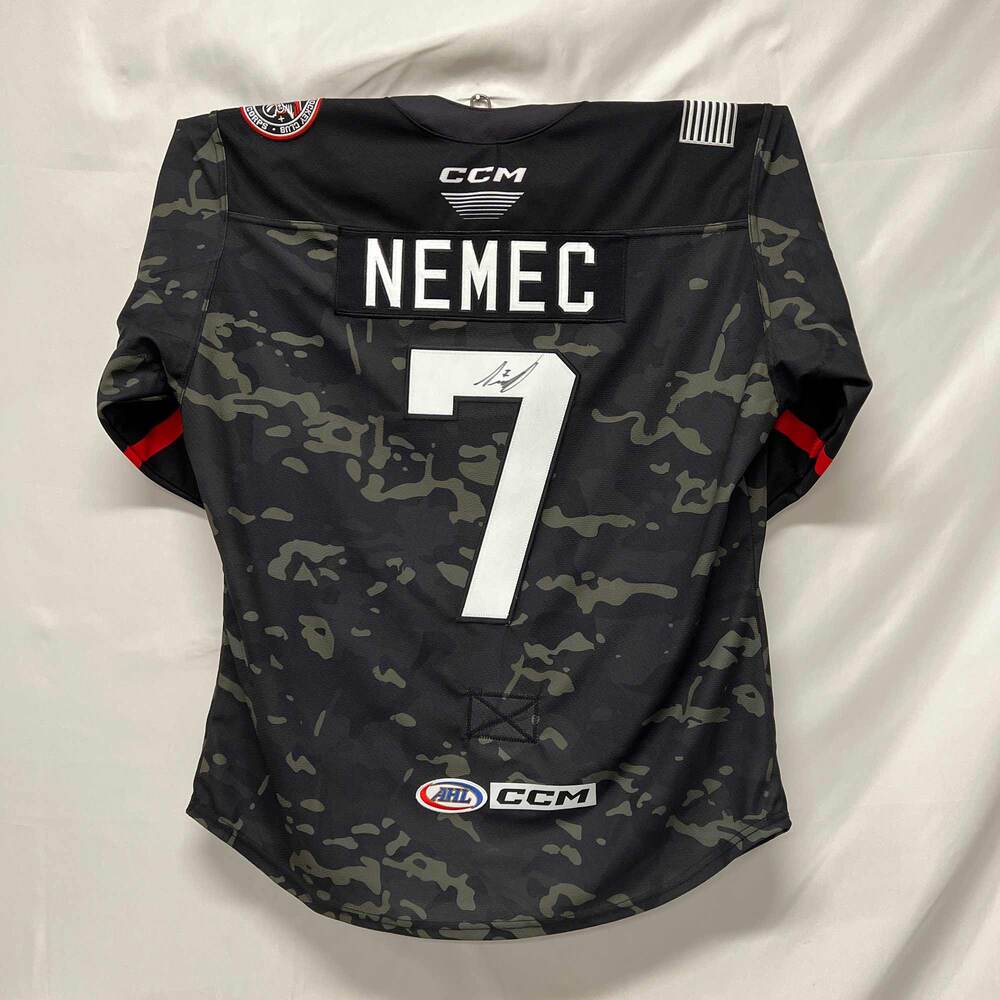 AHL Authentic - 2023-24 Utica Comets Veterans Day Jersey Worn and ...