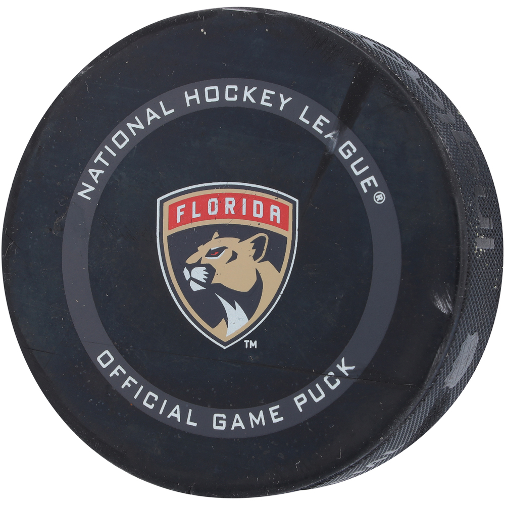 Florida Panthers Game-Used Puck vs. Detroit Red Wings on February 9 ...
