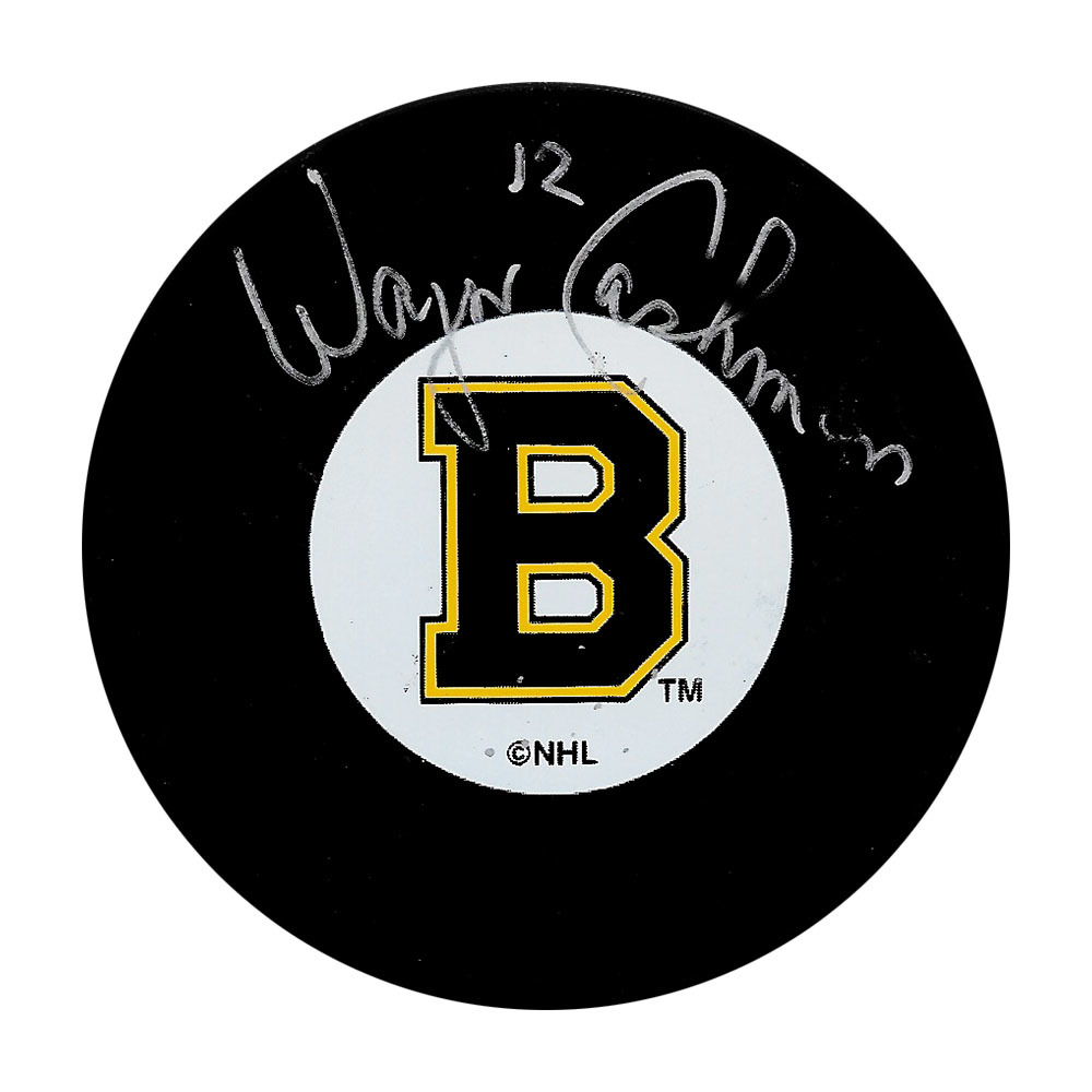 Wayne Cashman Autographed Boston Bruins Puck - NHL Auctions