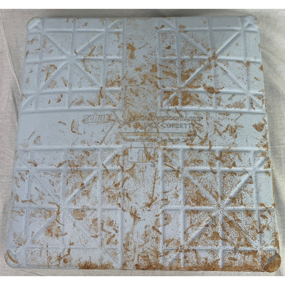 2022 Game-Used Base- Hunter Brown MLB Debut. | Houston Astros Auctions