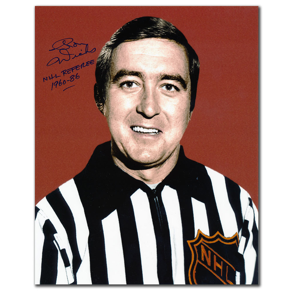 Ron Wicks NHL Referee Autographed 8x10 - NHL Auctions