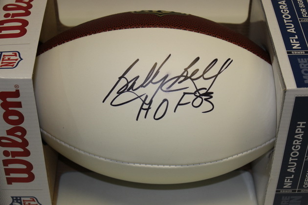 NFL Auction | HOF - CHIEFS BOBBY BELL SIGNED PANEL BALL
