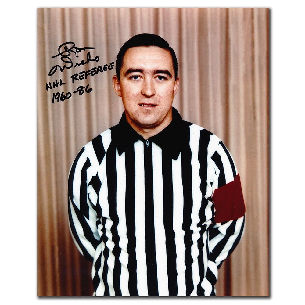 Ron Wicks NHL Referee Autographed 8x10 - NHL Auctions