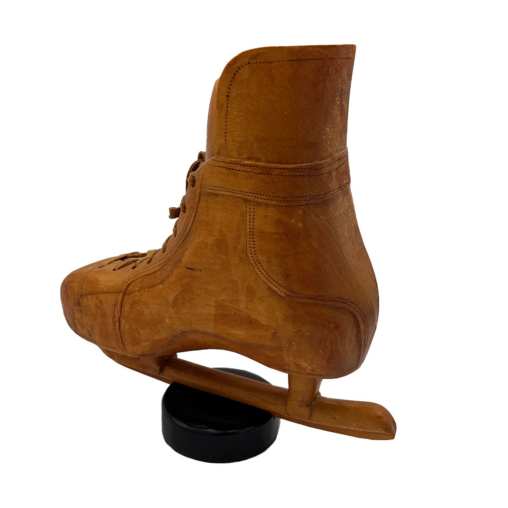 Hand-Carved Wooden Skate Statue - NHL Auctions
